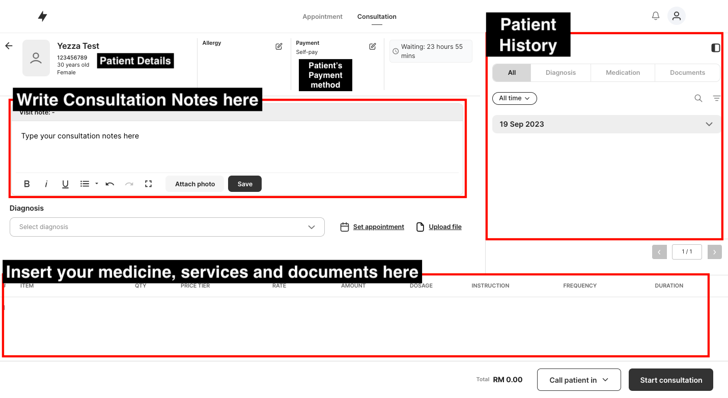 2. Patient Consultation – Yezza Help Center