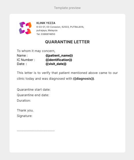 7. Add Template Documents – Yezza Help Center