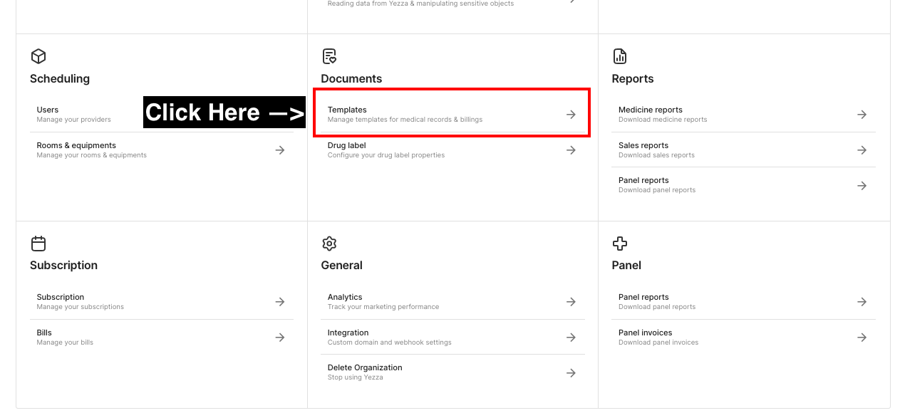 7. Add Template Documents – Yezza Help Center